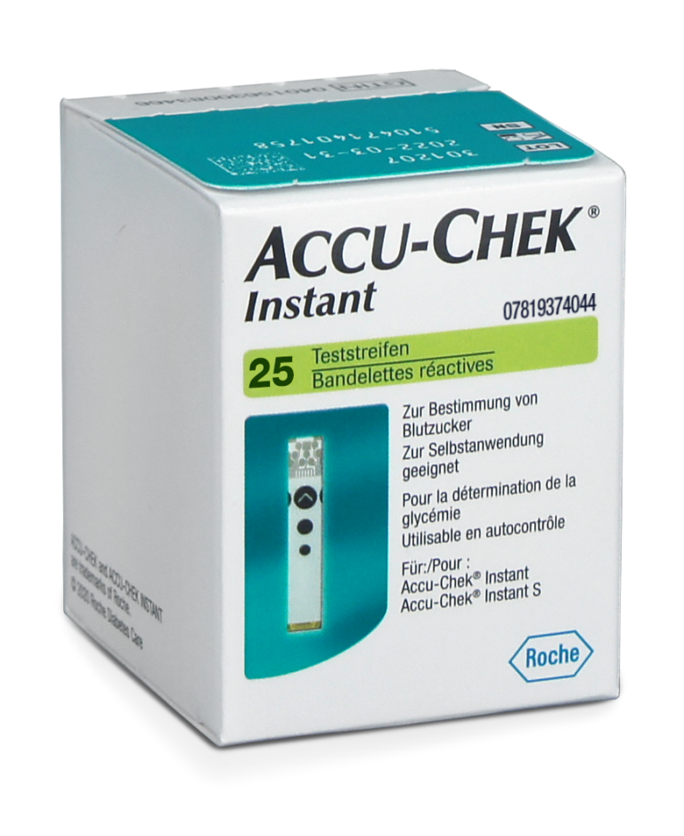 Roche Accu-Check® Instant Glucose (25 Stk.) – medilab Arzt & Praxisbedarf